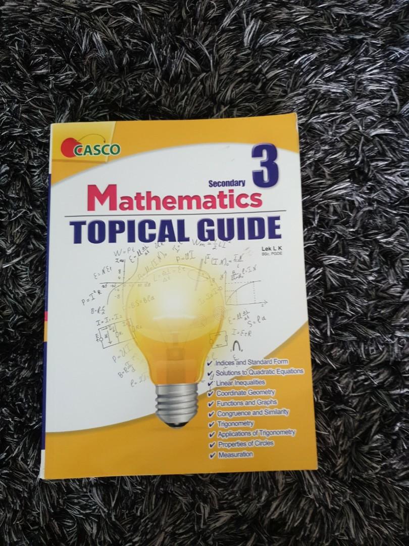 CASCO Secondary 3 Mathematics Topical Guide, Hobbies & Toys, Books & Magazines, Assessment Books ...