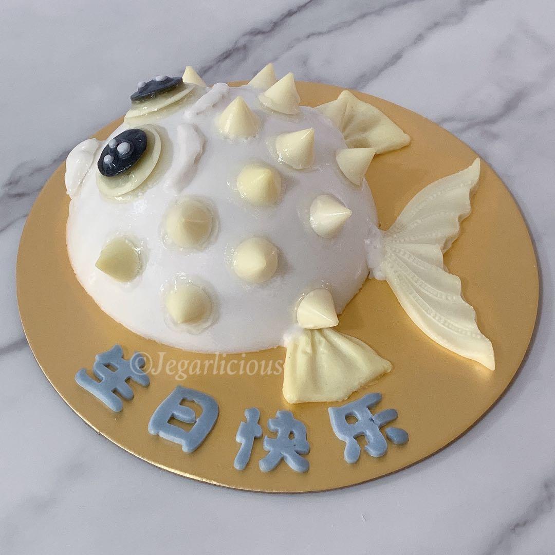 Customised Agar Spiky Fish, Food & Drinks, Homemade Bakes on Carousell