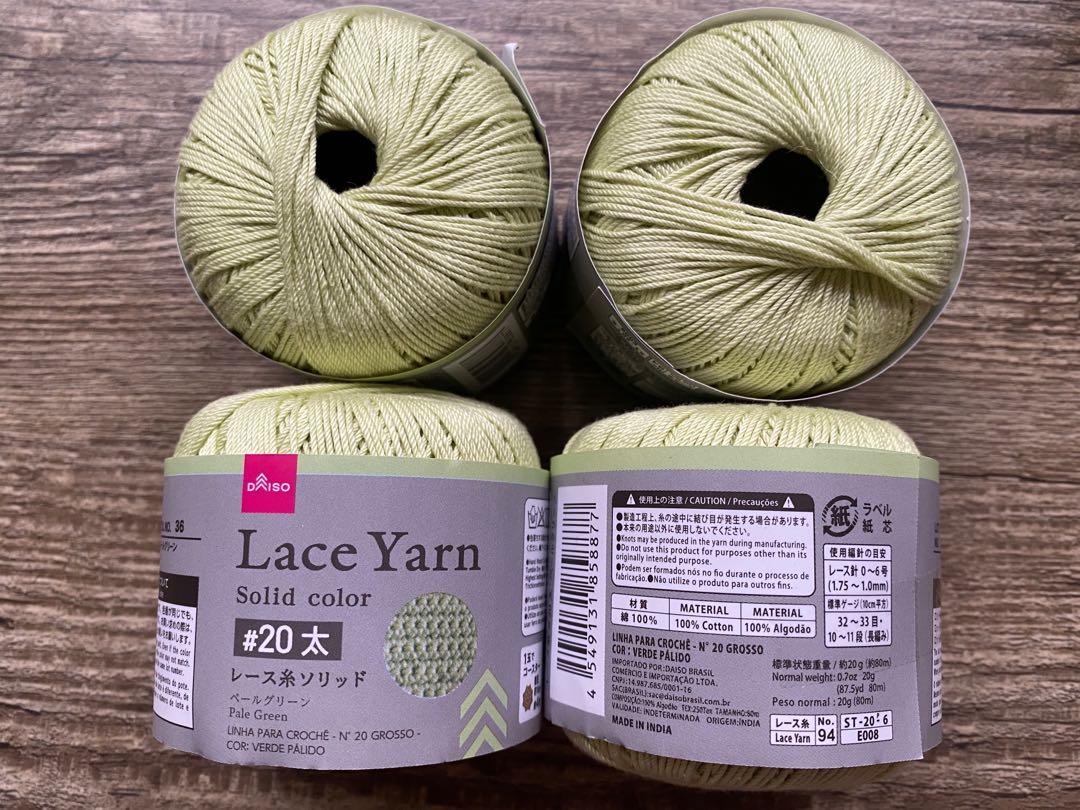 Daiso Lace Yarn, Hobbies & Toys, Stationery & Craft, Craft Supplies ...