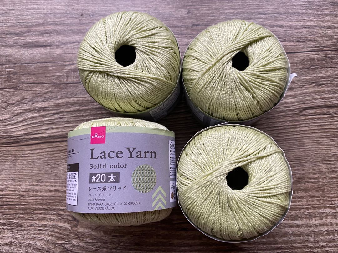 Daiso Lace Yarn, Hobbies & Toys, Stationery & Craft, Craft Supplies ...