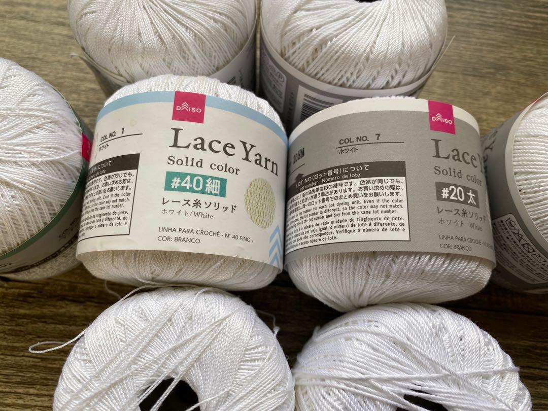 Daiso Lace Yarn Set, Hobbies & Toys, Stationery & Craft, Craft Supplies ...