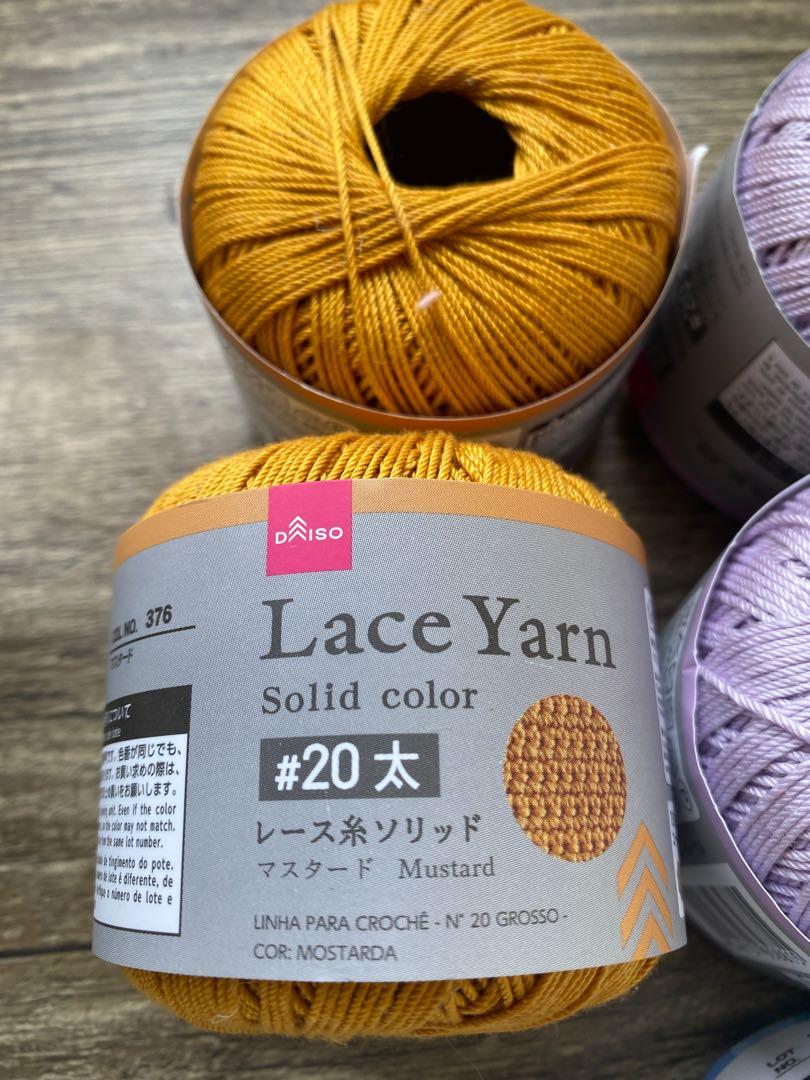 Daiso Lace Yarn Set, Hobbies & Toys, Stationery & Craft, Craft Supplies ...