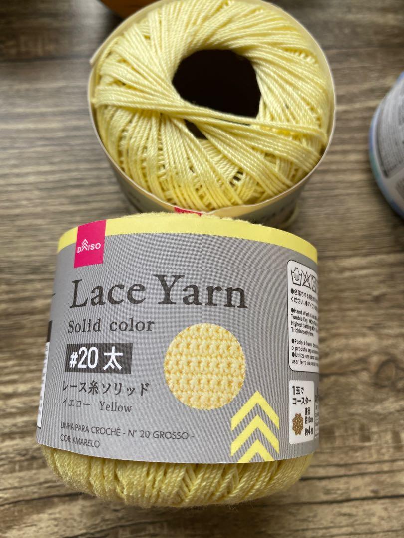 Daiso Lace Yarn Set, Hobbies & Toys, Stationery & Craft, Craft Supplies ...