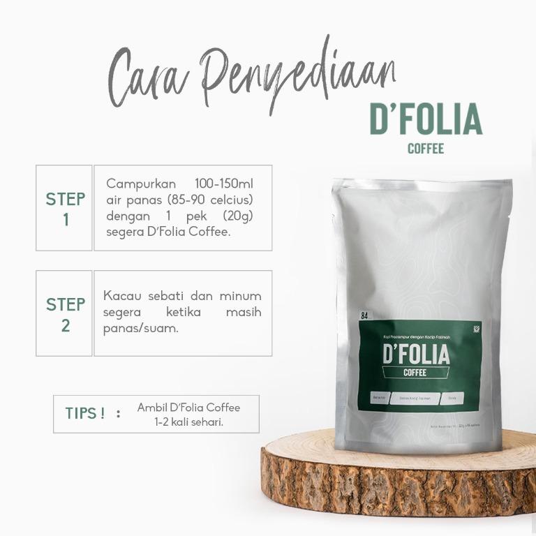 D'Folia Coffee Sendayu Tinggi, Health & Nutrition, Health Supplements ...