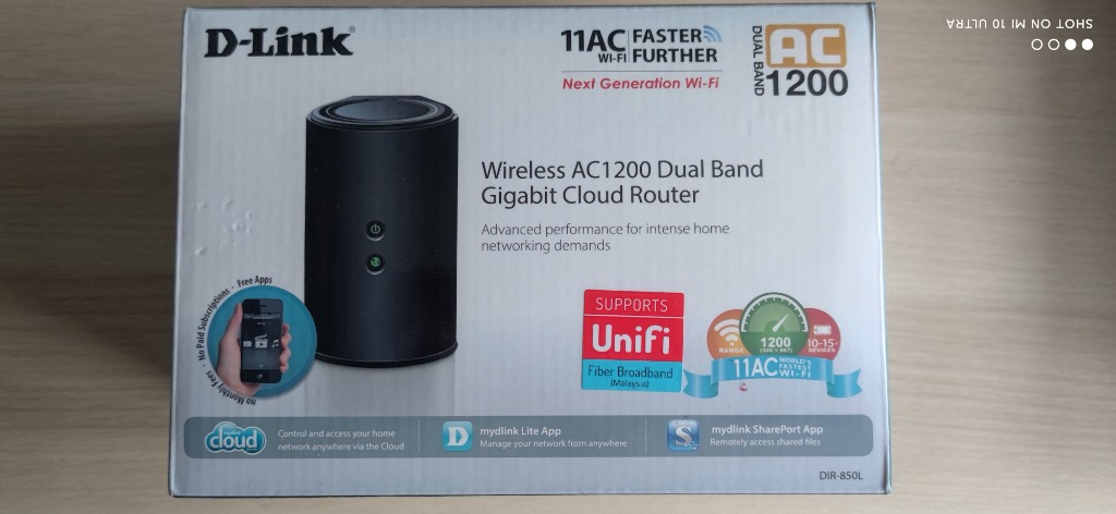 D-Link DIR-850L Wireless AC1200 Dual Band Gigabit Cloud Router ...