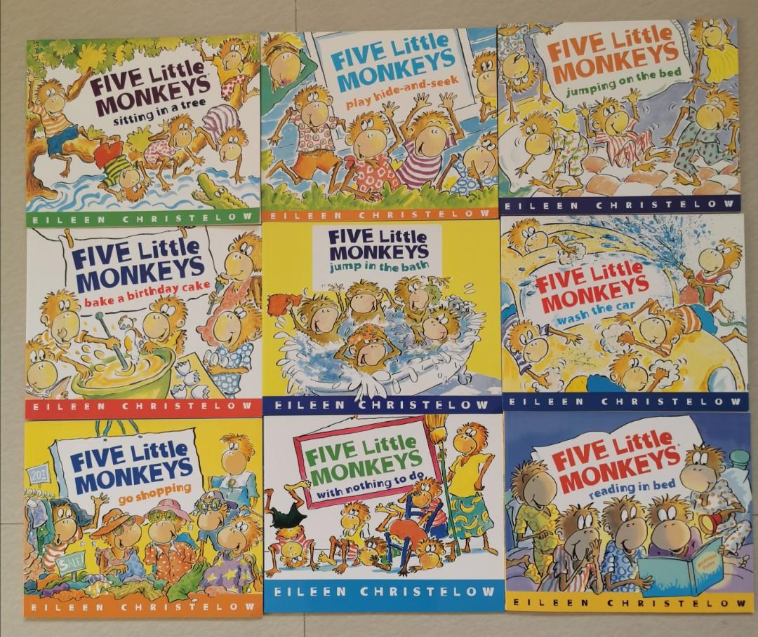 Five Little Monkeys Children's book story book, Hobbies & Toys, Books ...