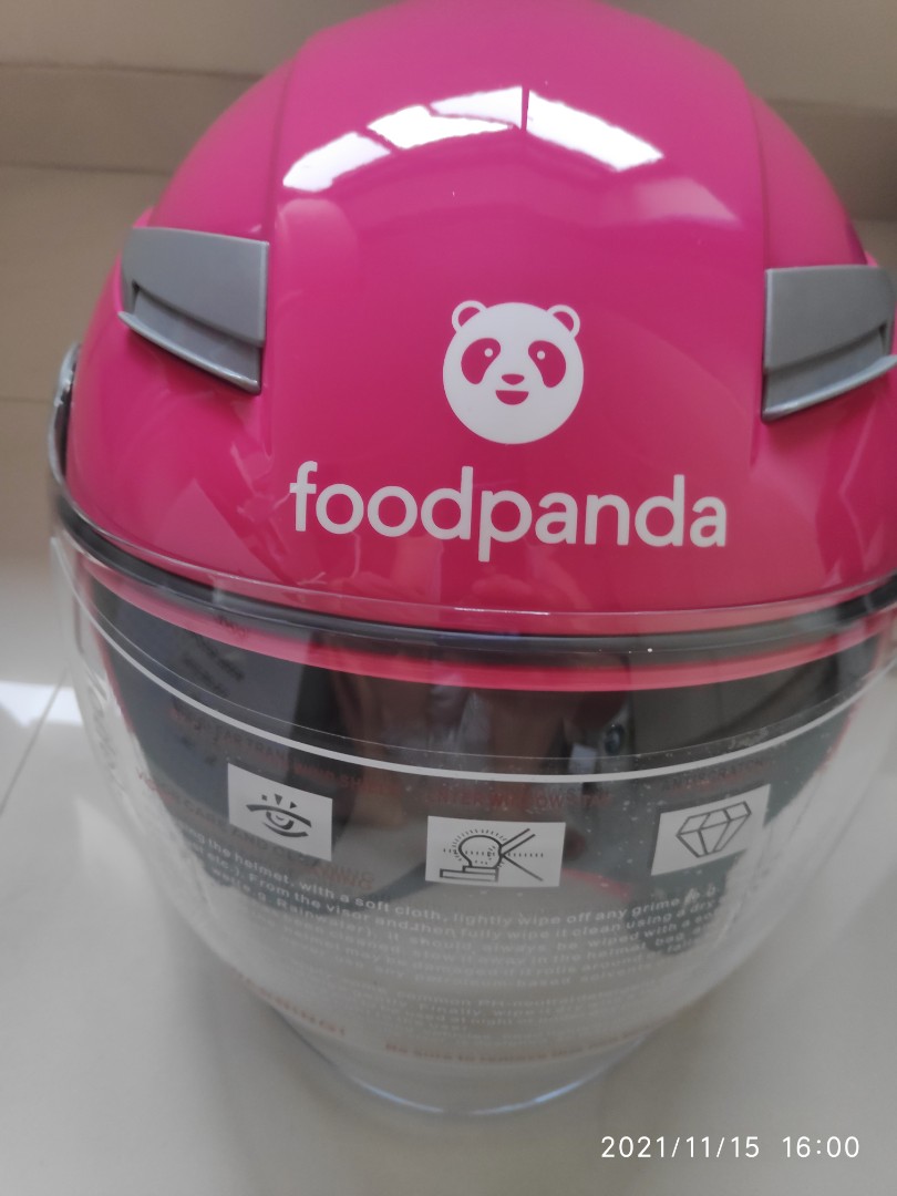 Foodpanda helmet, Motorcycles, Motorcycle Accessories on Carousell
