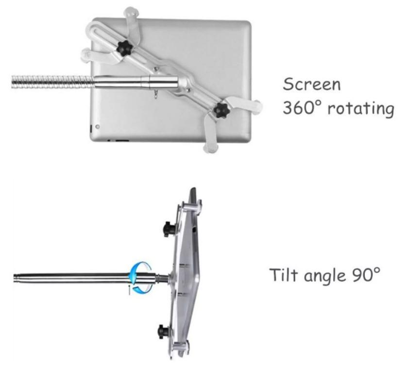 Full Metal Flexible Strong Arm Support for Tablet and Mobile Phone ...