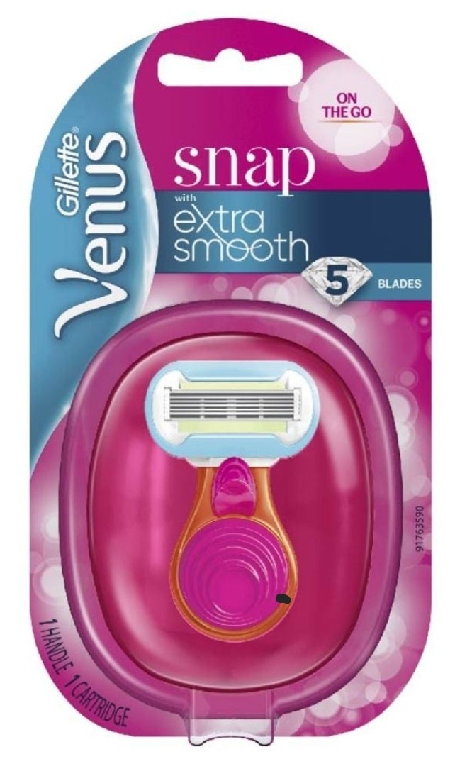 Gillette Venus Snap with Extra Smooth Shaver, Beauty & Personal Care ...
