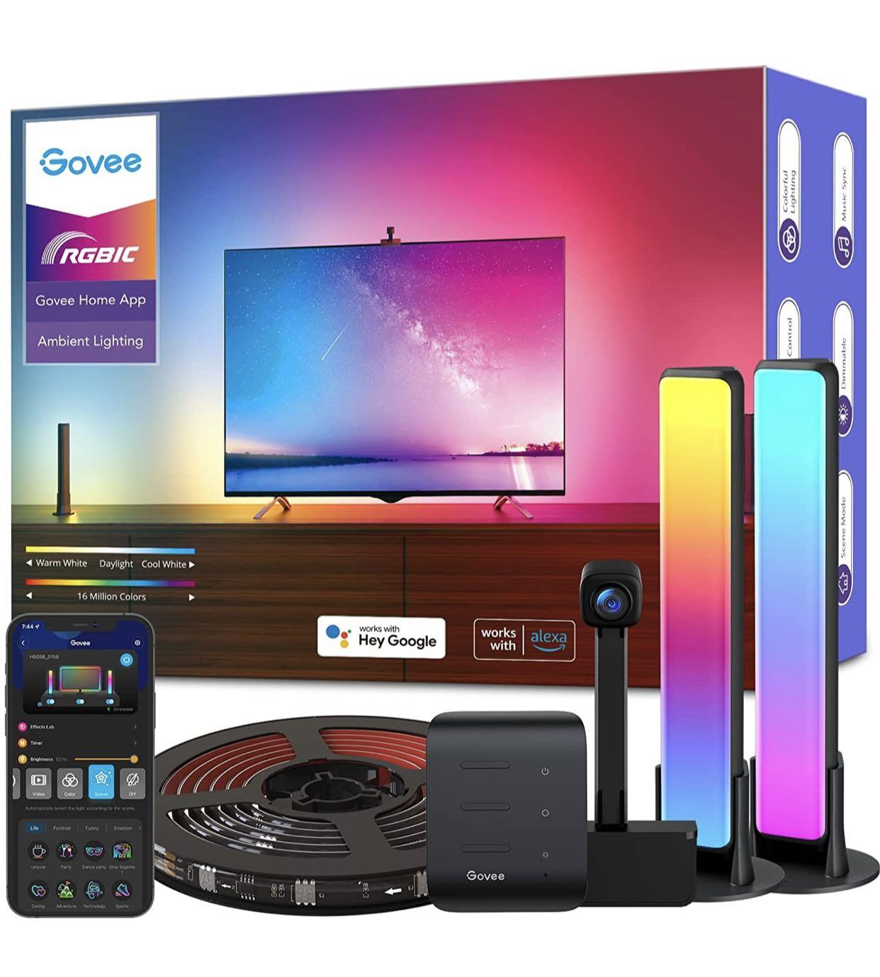 Govee T1 pro Immersion Kit (Local plug) Wi-Fi TV Backlight + Light Bars ...