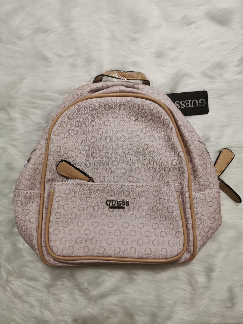 Guess pink chrome medium backpack, Women's Fashion, Bags & Wallets ...