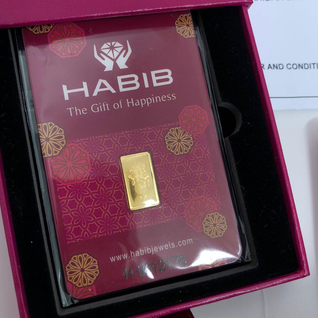 HABIB 1 GRAM GOLD BAR 999, Luxury, Accessories on Carousell