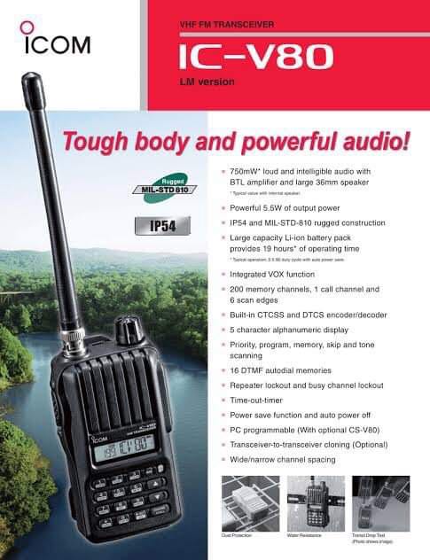 Icom ic-v80, Commercial & Industrial, Construction & Building Materials ...