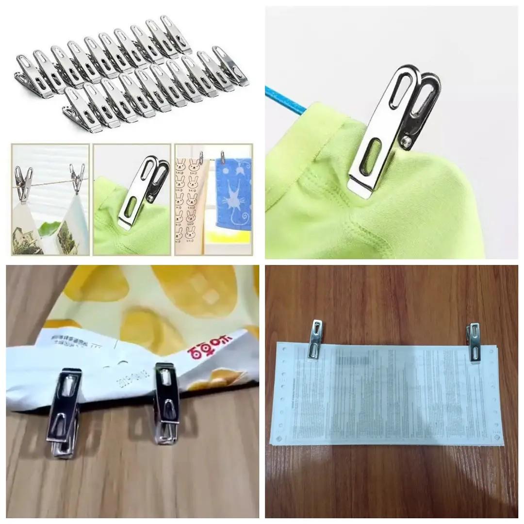 Jepitan Besi Anti Karat Stainless Steel Jepit Kertas Klip Segel Plastik ...