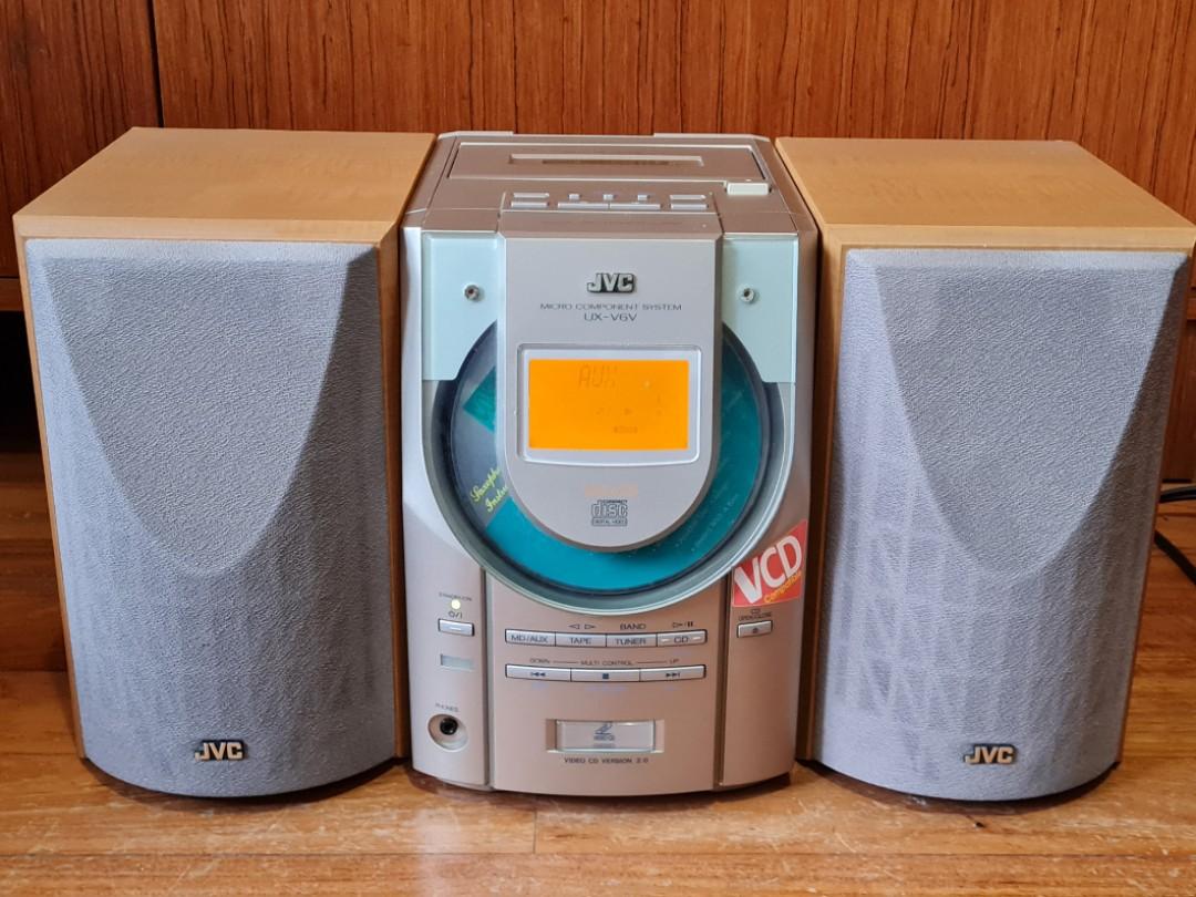 JVC UX-V6V Micro Hifi Component System CD Tape Player Radio, Audio ...
