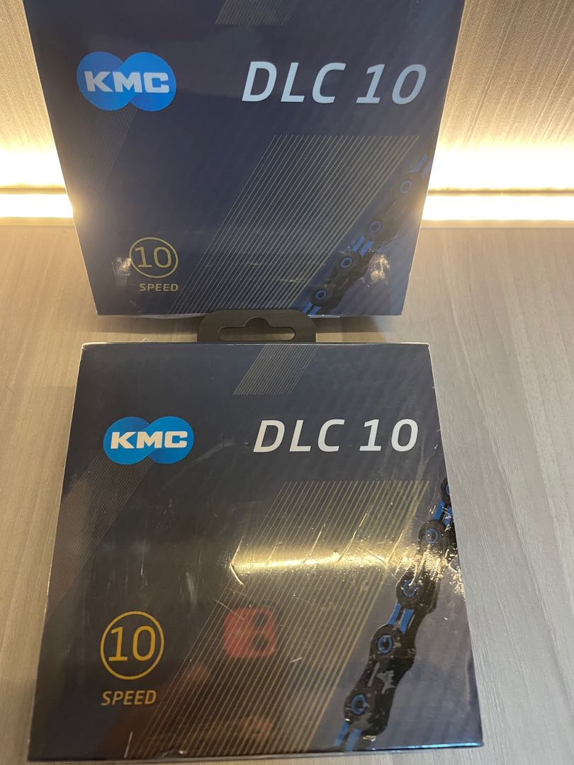 KMC DLC 10 speed chain (Black/Blue), Sports Equipment, Bicycles & Parts ...