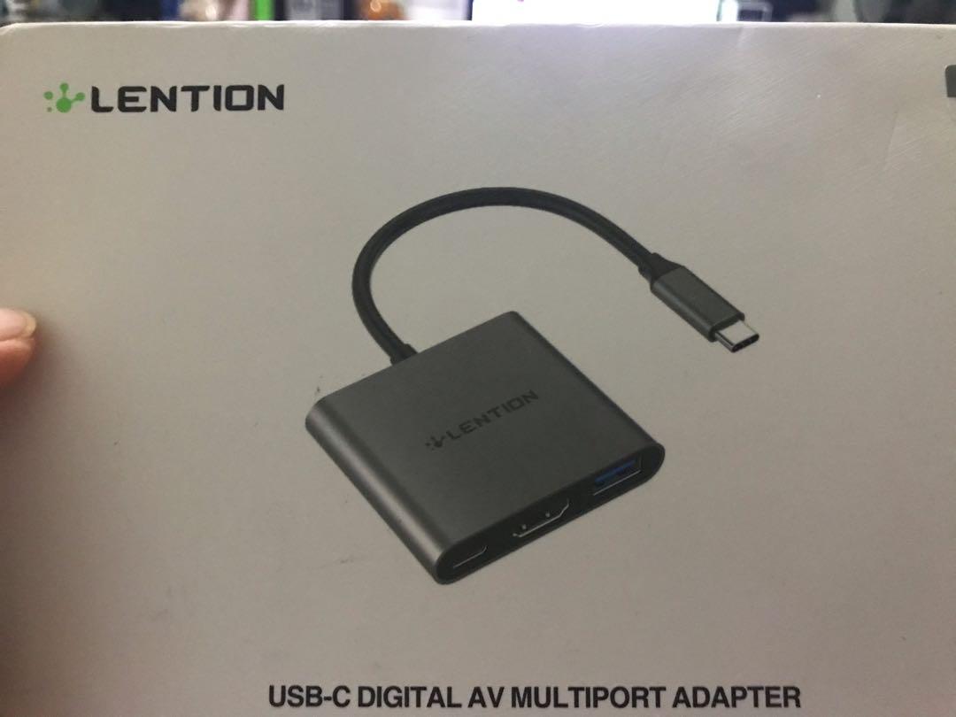 LENTION USB C Digital AV multi port adapter, Computers & Tech, Parts ...