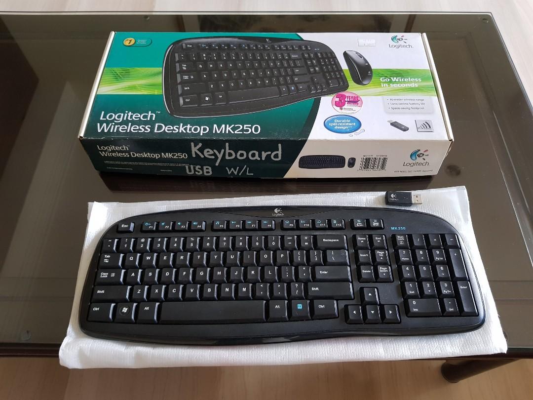 Logitech USB Wireless Keyboard Computers Tech Parts Accessories Computer Keyboard On