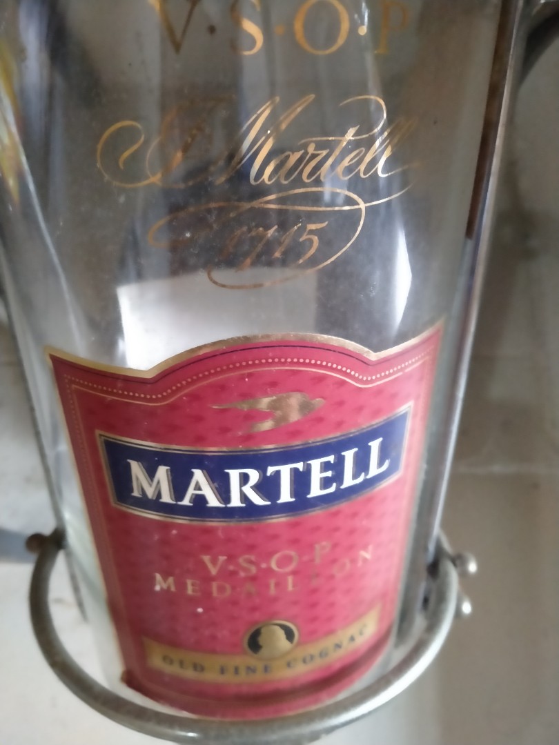 Martell with stand, Food & Drinks, Alcoholic Beverages on Carousell