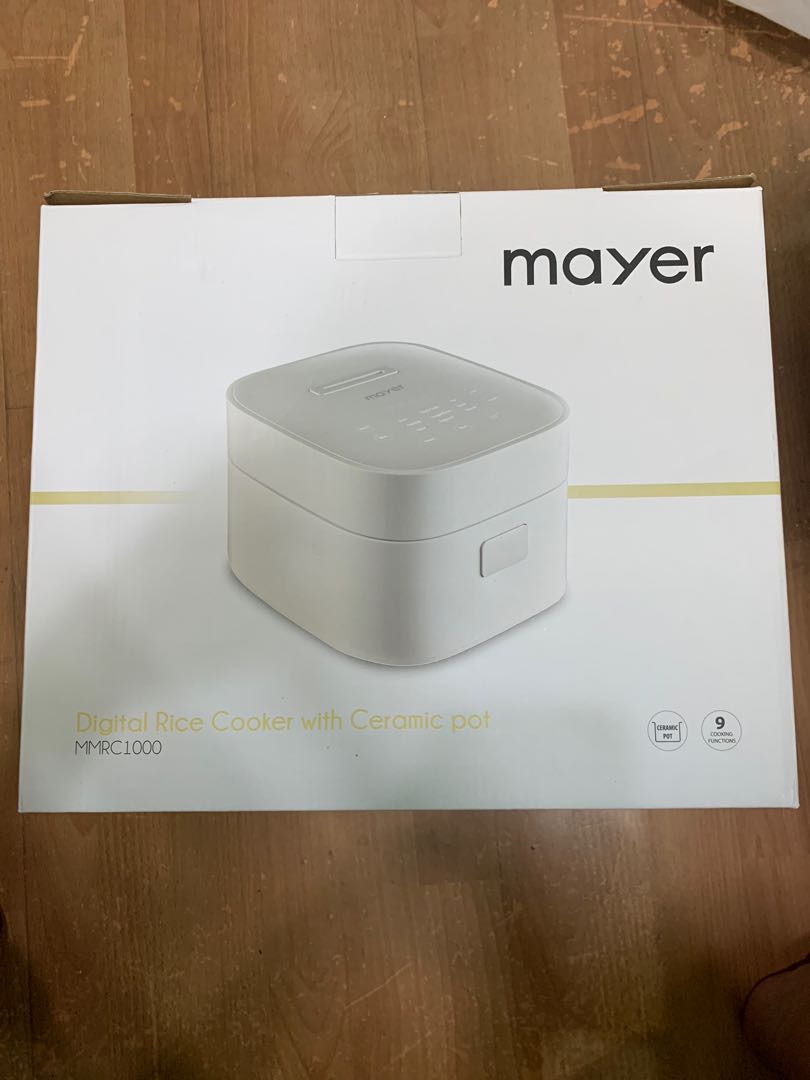 Mayer Digital Rice Cooker with Ceramic Pot, Furniture & Home Living ...