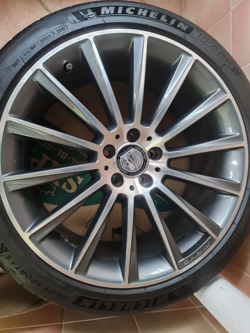 Mercedes AMG rim 20 with michelin tyre, Car Accessories, Tyres & Rims ...