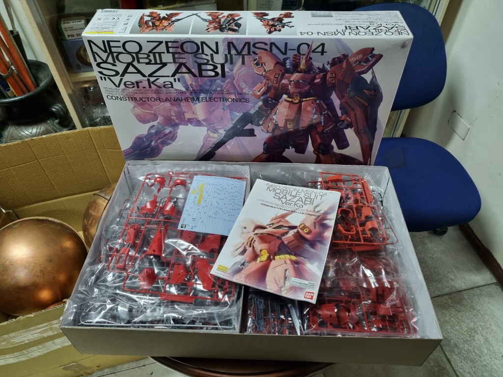 MG 1/100 Master Grade Sazabi ver Ka Unbuilt Gundam Bandai, Hobbies ...