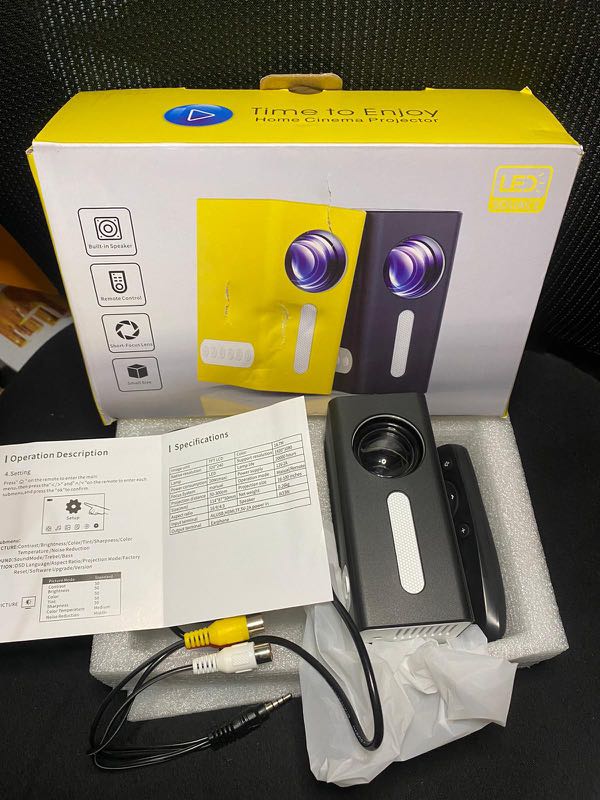 Mini LED Home Cinema Projector, TV & Home Appliances, TV ...