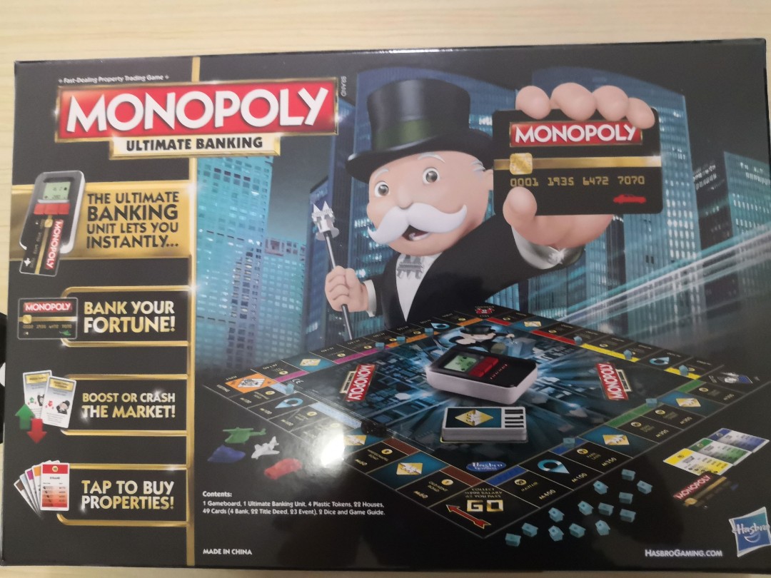 Monopoly Game: Ultimate Banking Edition Board Game, Hobbies & Toys ...