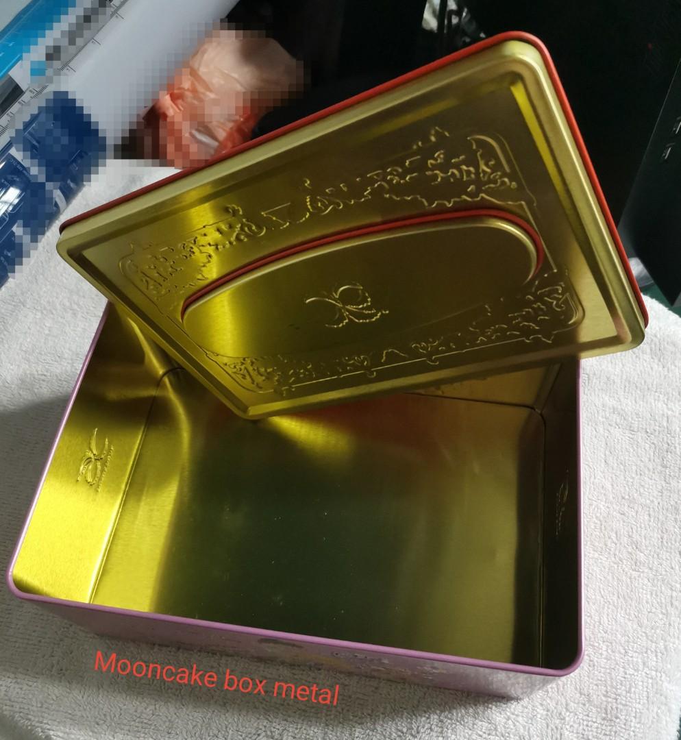Mooncake box metal, Furniture & Home Living, Home Improvement ...