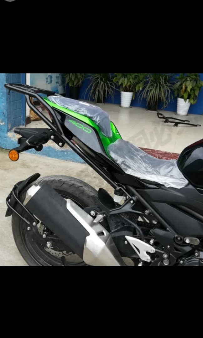 Motorcycle box rack for Ninja 400, Motorcycles, Motorcycle Accessories ...