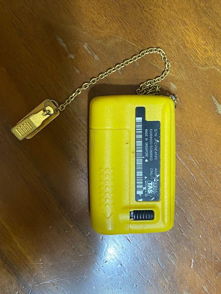 Motorola Pager (Yellow), Hobbies & Toys, Memorabilia & Collectibles ...