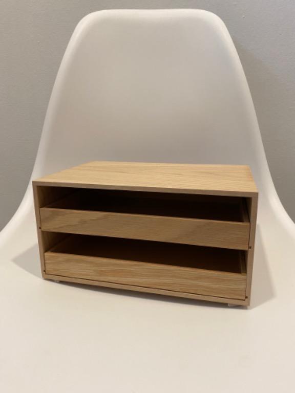 MUJI Wooden Storage tray 2 drawers, Furniture & Home Living, Home ...