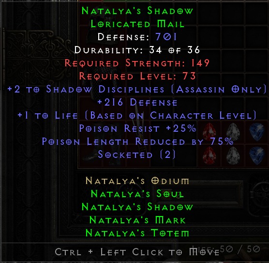 Natalya's Odium (FULL SET), Video Gaming, Gaming Accessories, In-Game ...