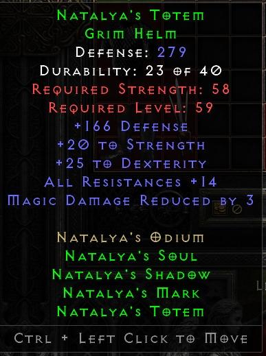 Natalya's Odium (FULL SET), Video Gaming, Gaming Accessories, In-Game ...