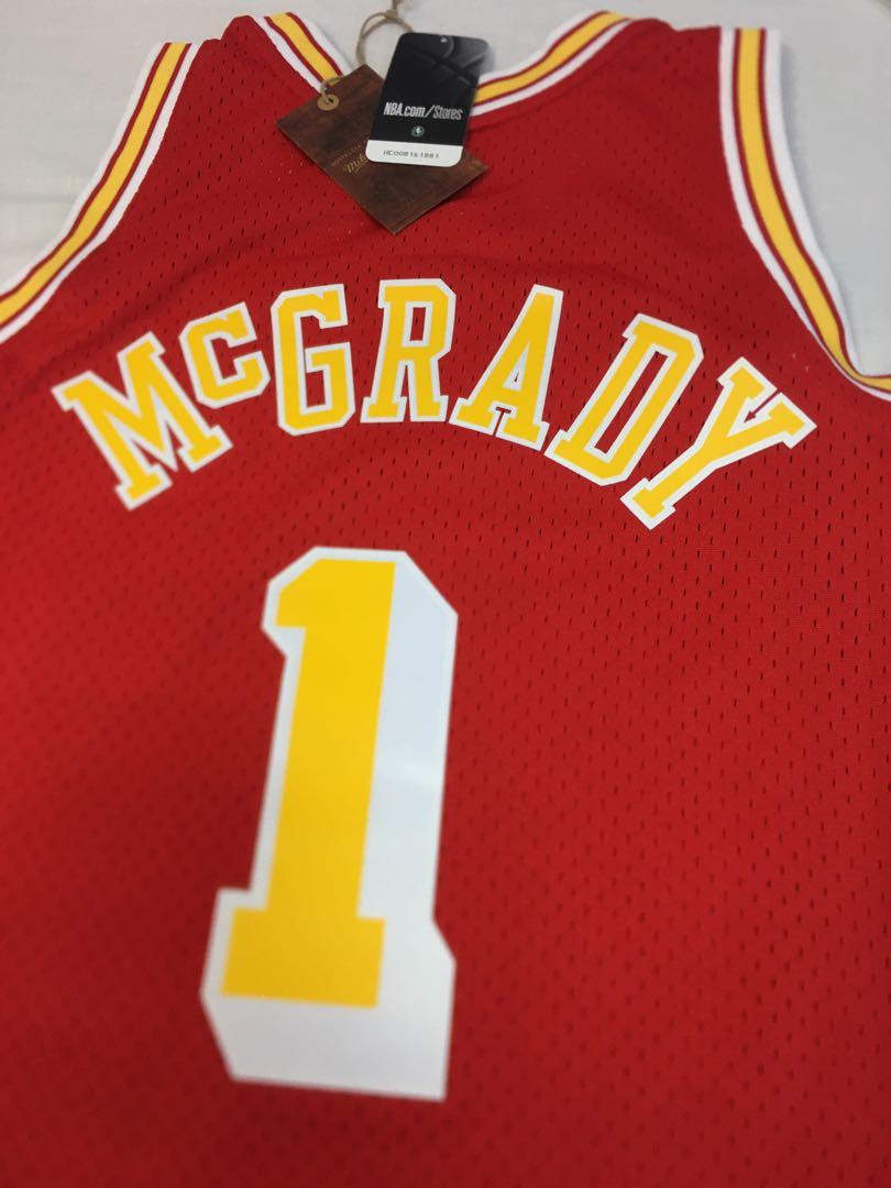 NBA - Tracy McGrady Rockets Hardwood Classics Jersey by Mitchell and ...