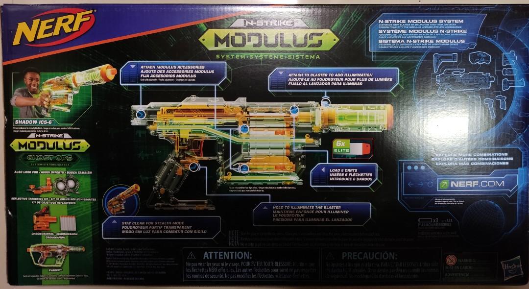 NERF Toy Gun SHADOW ICS-6 Modulus Ghost Ops, Hobbies & Toys, Toys ...