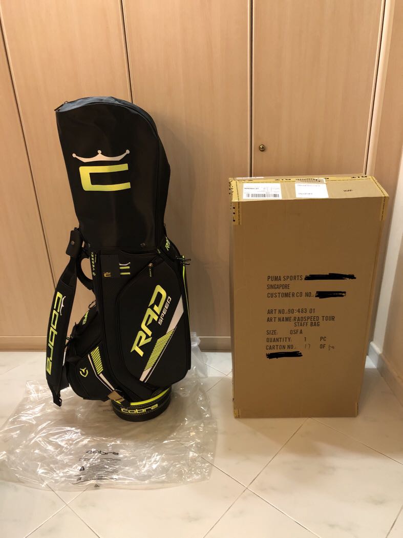 NEW 2021 VESSEL X Cobra RADSPEED TOUR STAFF CART BAG [NEW IN BOX] (With ...