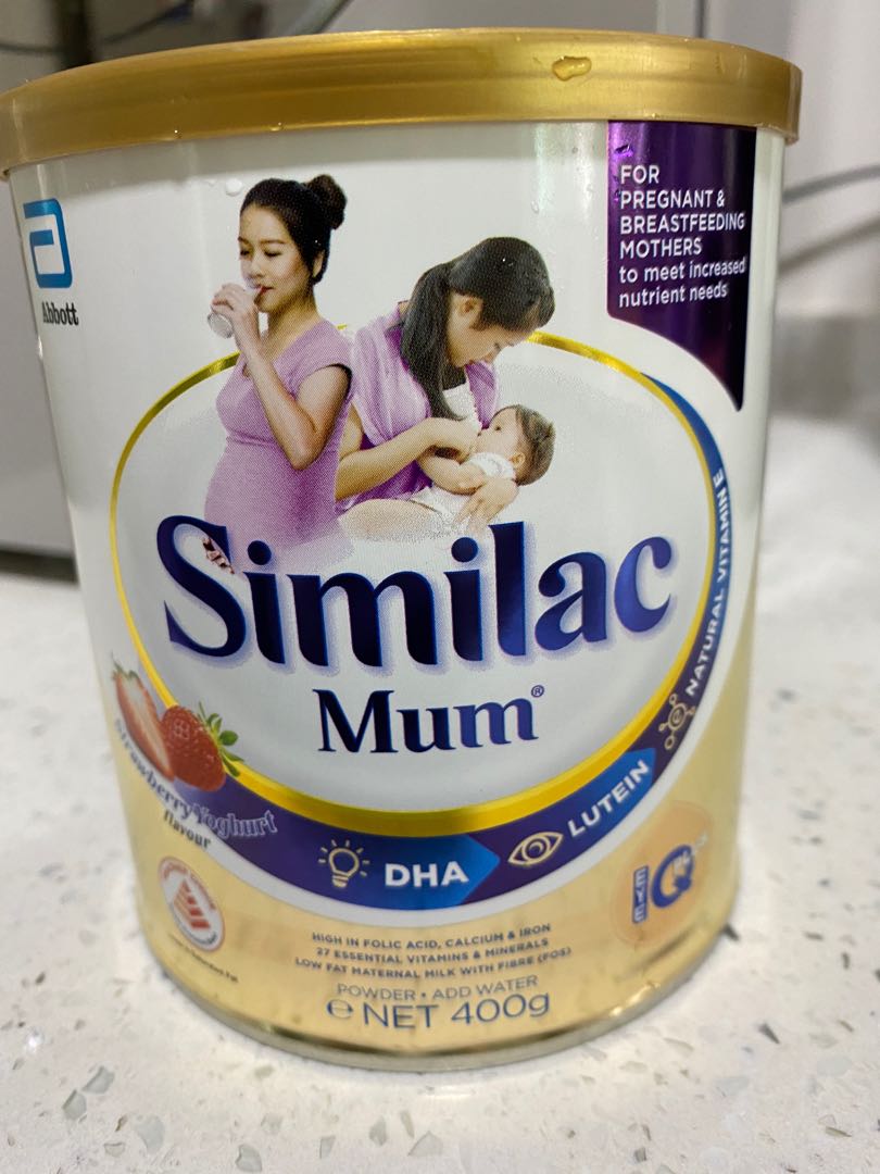 NEW Similac Mum 400g (Strawberry Yogurt flavour) + 1 Similac Mum sample ...