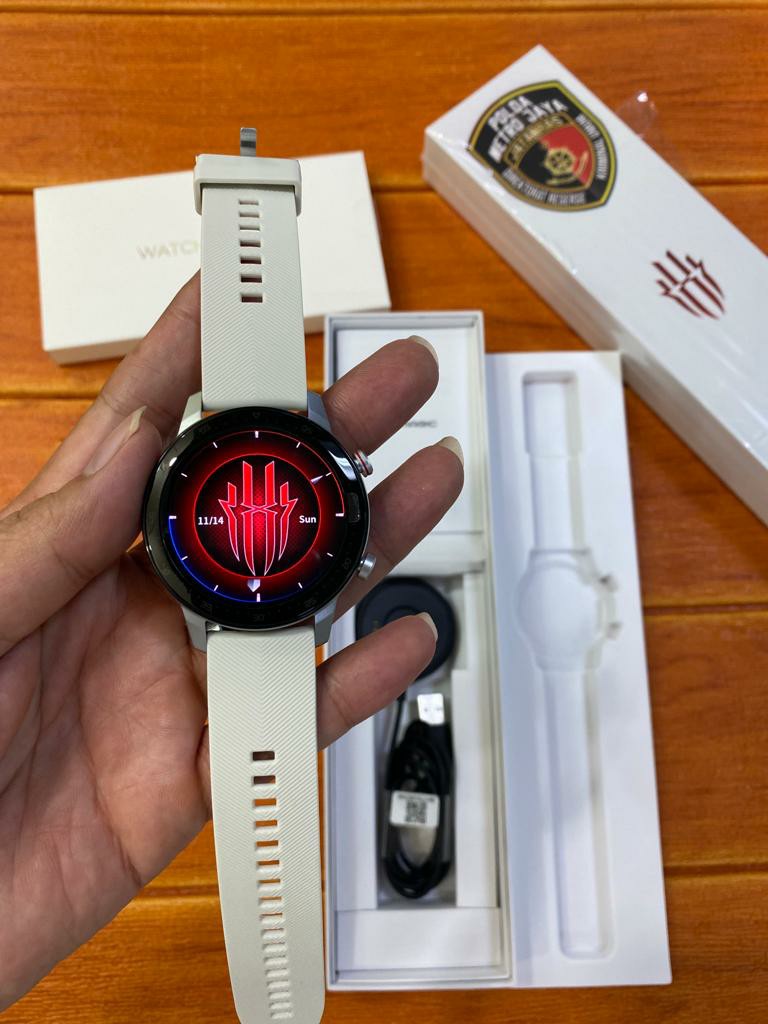 Nubia Red Magic Watch 46mm Fullset Original Mulus, Fesyen Pria, Jam ...