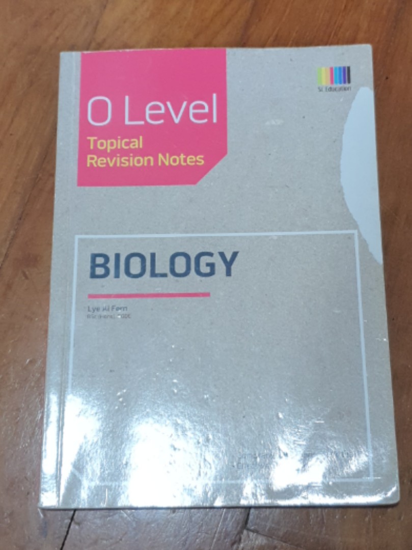 O Level Topical Revision Notes Biology, Hobbies & Toys, Books ...