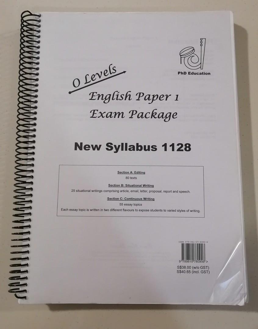 Olevel English paper 1 exam package, Hobbies & Toys, Books & Magazines ...