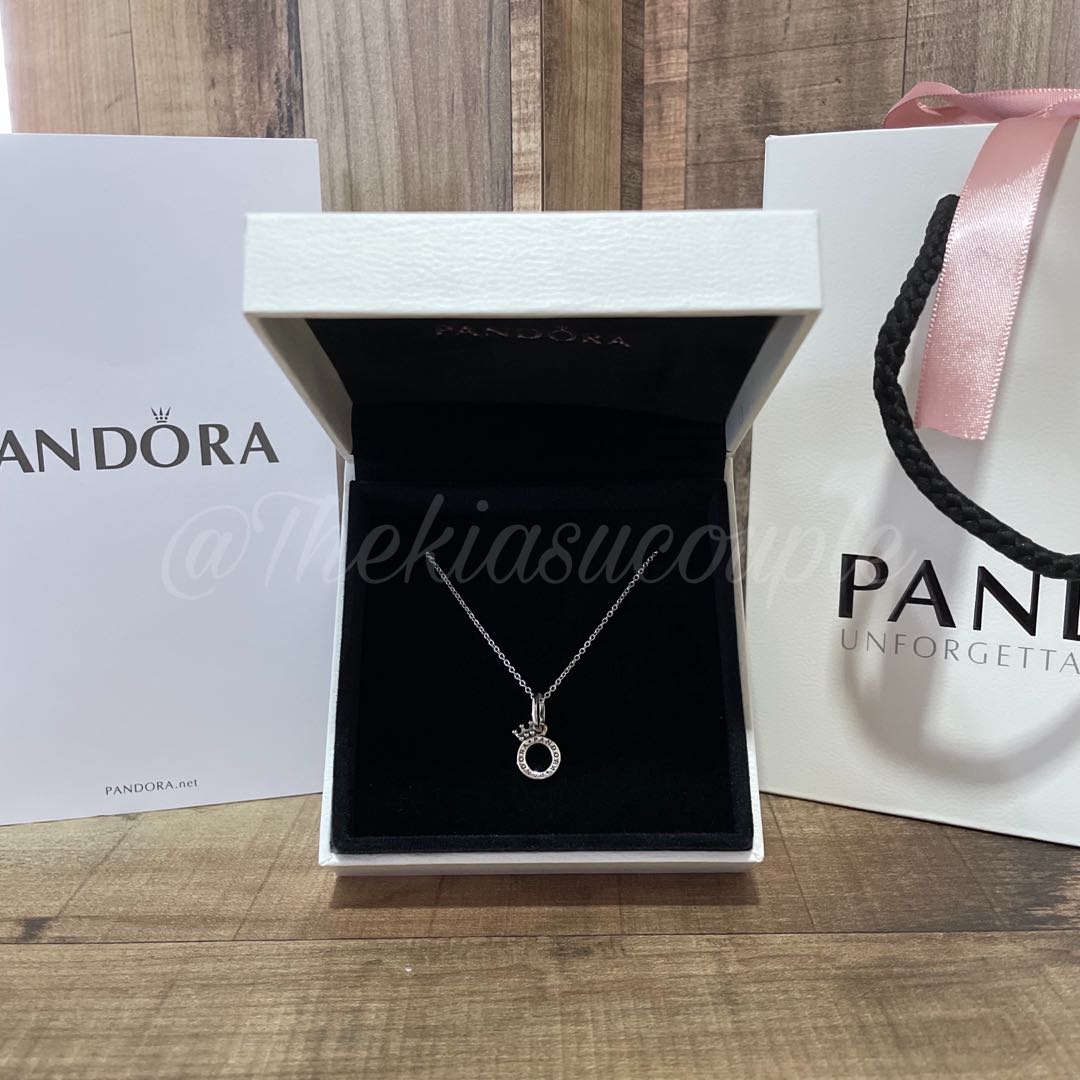 Pandora Crown O Necklace, Women's Fashion, Jewelry & Organisers ...