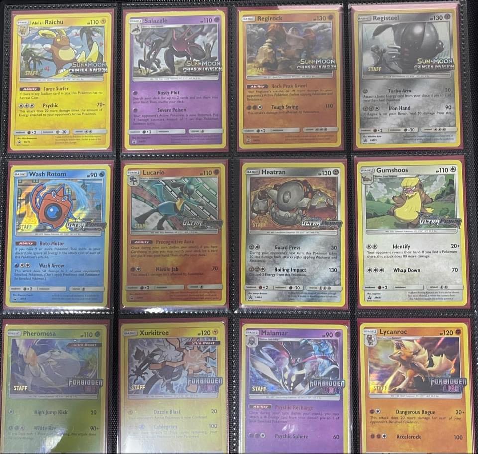 Pokemon TCG Staff Pre-Release collection, Hobbies & Toys, Toys & Games ...