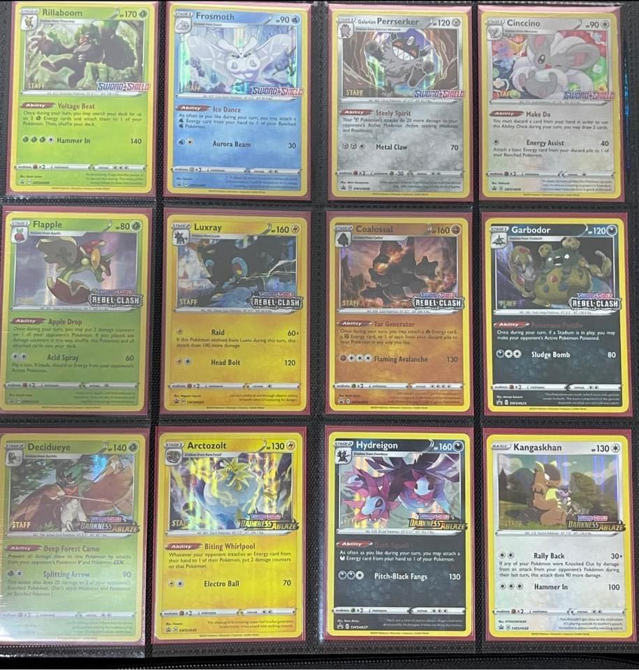 Pokemon TCG Staff Pre-Release collection, Hobbies & Toys, Toys & Games ...