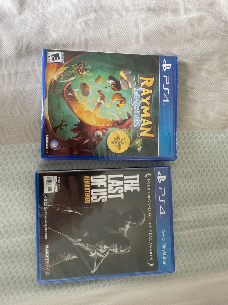 PS4 Games Last of Us Remastered and Rayman Legends shrinkwrapped and ...