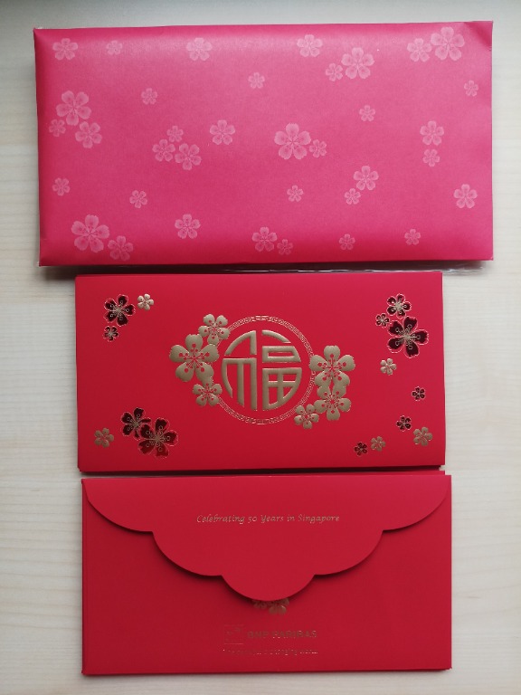 Red Packet Flower Design BNP PARIBAS ang bao comes in pack 50th year ...