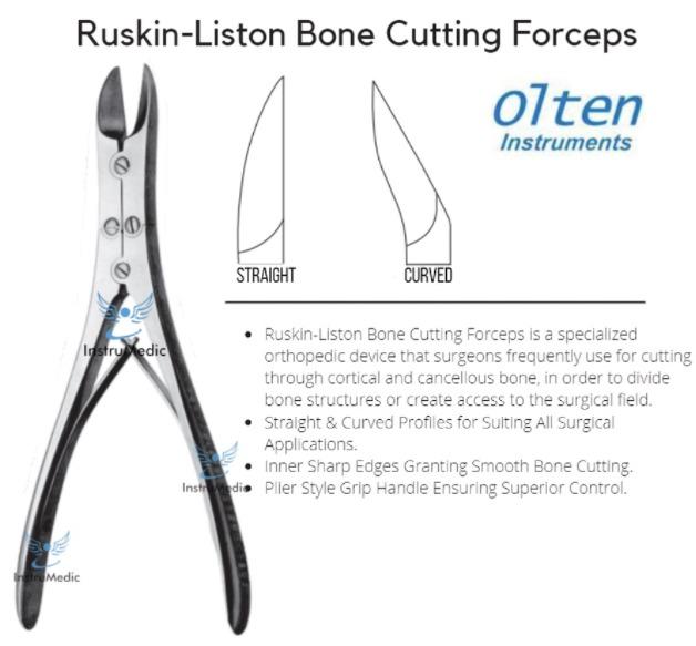Ruskin Liston Bone Cutting Forceps 7 ¼" (Olten), Health & Nutrition ...