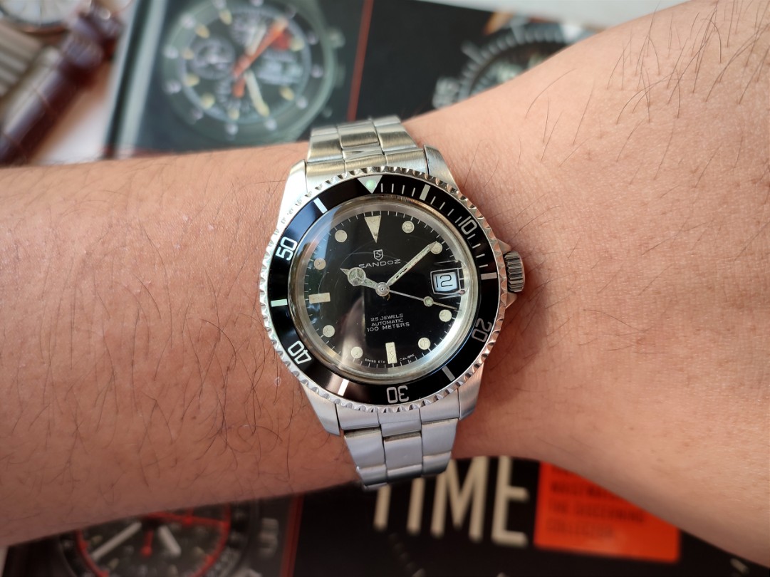 Sandoz Submariner ref.1953-D-70-8 Large Diver, Luxury, Watches on Carousell