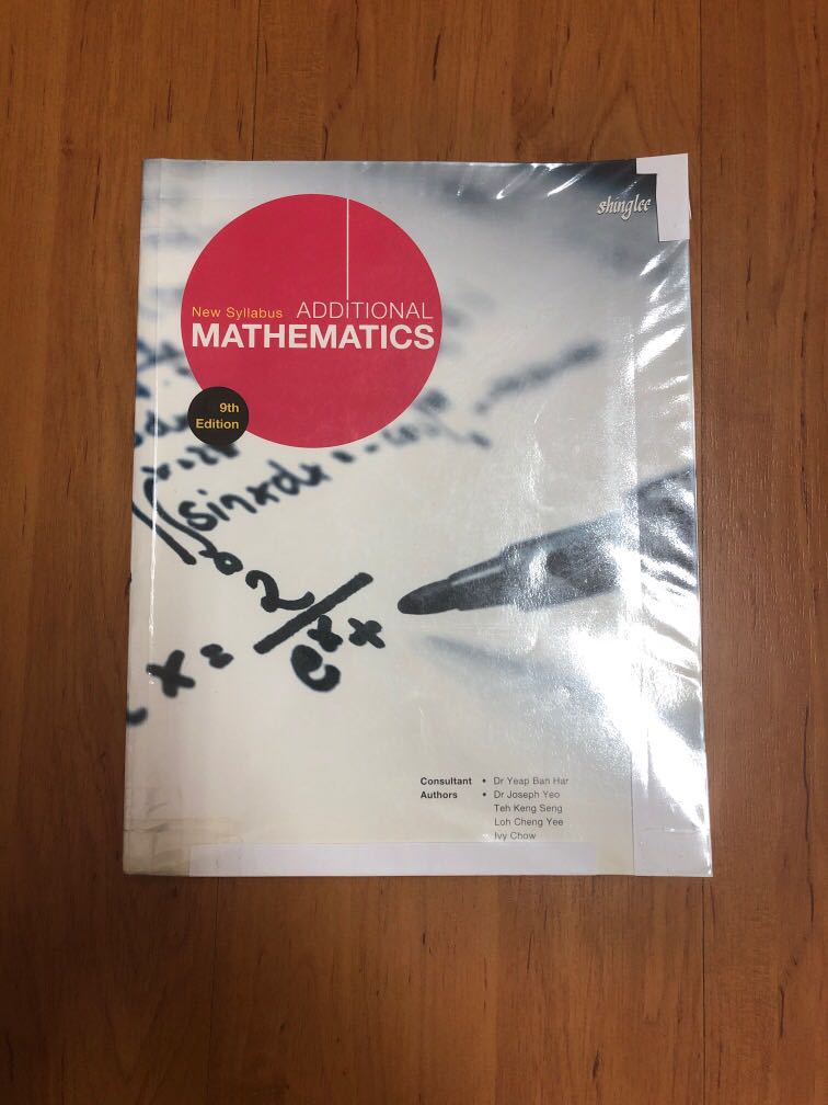 Shing Lee Additional Mathematics Textbook, Hobbies & Toys, Books ...