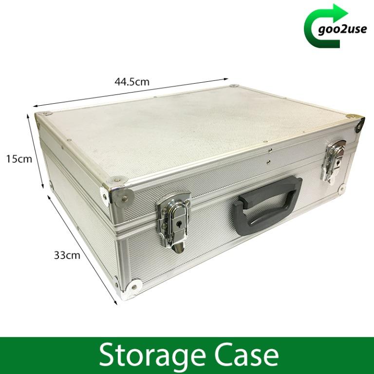 Silver Lockable Aluminum Storage Box, Furniture & Home Living, Home ...